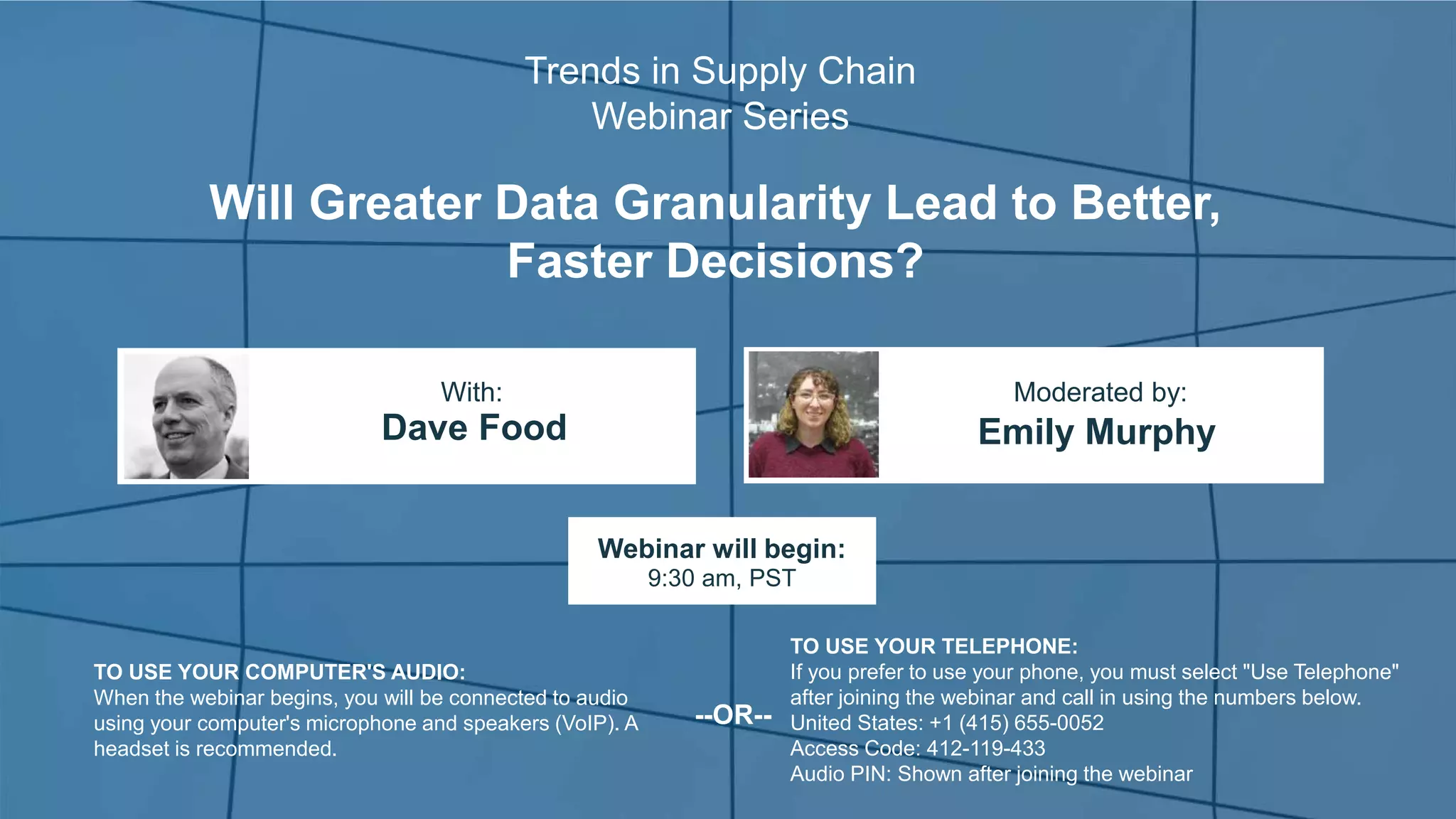 Trends in Supply Chain: Will Greater Data Granularity Lead to Better, Faster Decisions? | PPT
