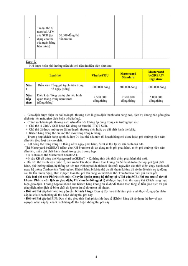 Scb the thanh toan | PDF