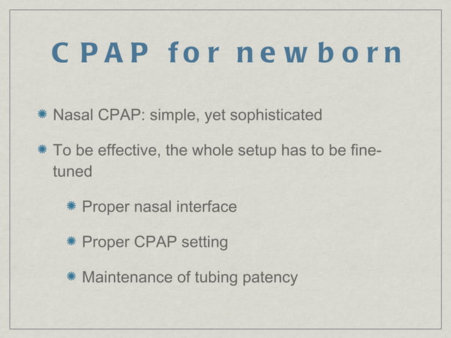 SCBU CPAP DR STEVE WONG | PPT