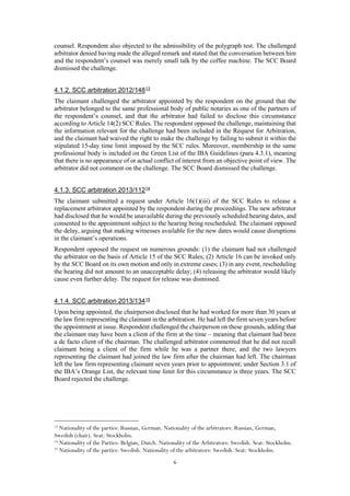 Scc decisions-on-challenges-to-arbitrators-2013-2015 | PDF