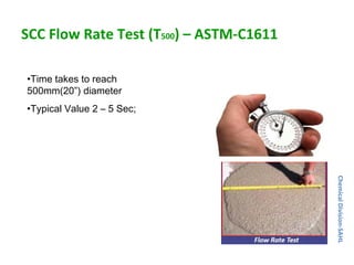 Self Consolidating Concrete-Designing & Tsting | PPT