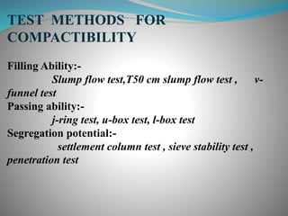 Self compacting concrete | PPTX