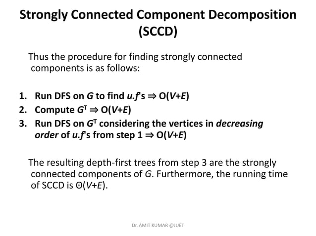 Sccd and topological sorting | PPT