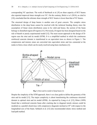 Structural Response of Reinforced Self-Compacting Concrete Deep Beam Using Finite Element Method ...