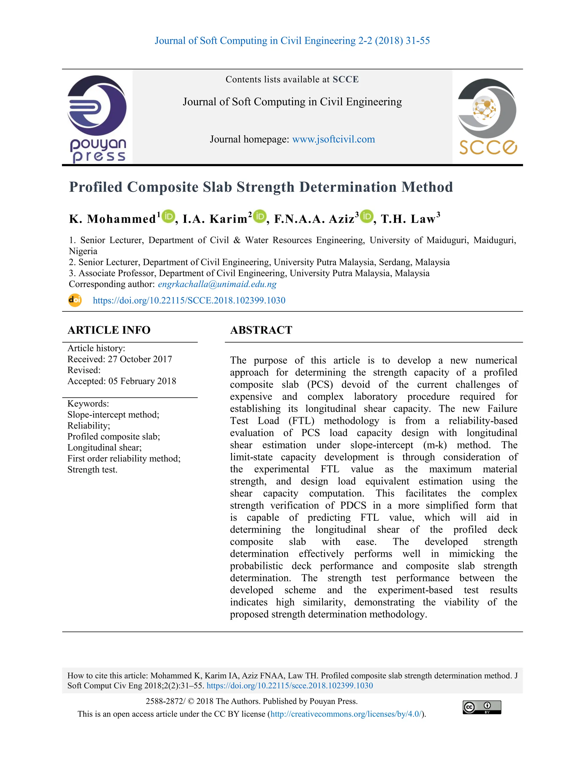Profiled Composite Slab Strength Determination Method | PDF