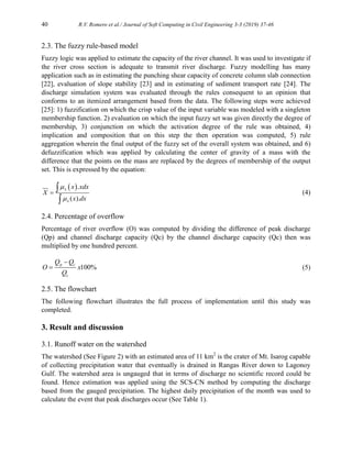 Estimating Channel Cross Section Runoff Overflow Using Fuzzy Rule Based System: A Hydrologic ...