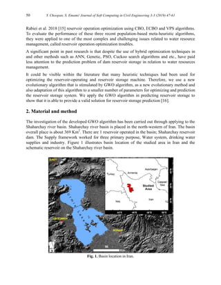 Optimal Operation of Dam Reservoir Using Gray Wolf Optimizer Algorithm ...