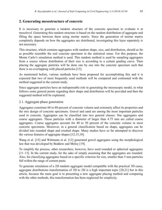 Mesoscopic Generation of Random Concrete Structure Using Equivalent Space Method | PDF