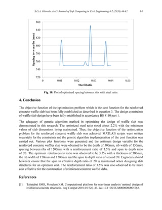 Design Optimization of Reinforced Concrete Waffle Slab Using Genetic Algorithm | PDF