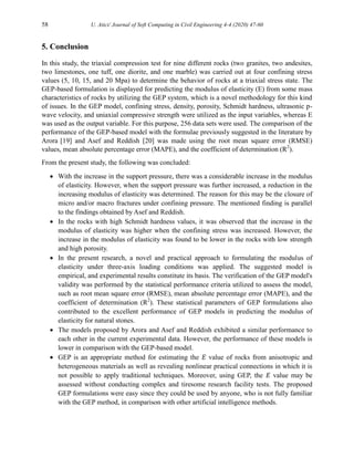 Assessment of the Modulus of Elasticity at a Triaxial Stress State for ...