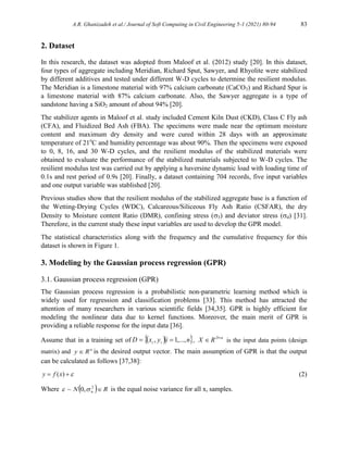 Gaussian Process Regression (GPR) for Auto-Estimation of Resilient ...