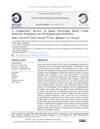 A Comparative Review of Image Processing Based Crack Detection ...