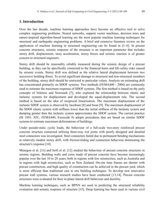 Deep Neural Network-Based Storey Drift Modelling of Precast Concrete Structures Using RStudio | PDF