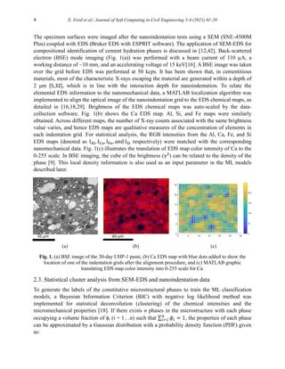 Machine Learning on Microstructural Chemical Maps to Classify Component ...