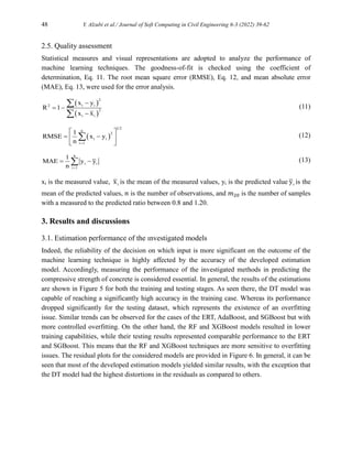 Parametric Assessment of Concrete Constituent Materials Using Machine Learning Techniques | PDF