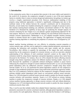 Parametric Assessment of Concrete Constituent Materials Using Machine Learning Techniques | PDF