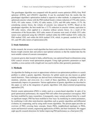 Optimization of Invasive Weed for Optimal Dimensions of Concrete Gravity Dams | PDF