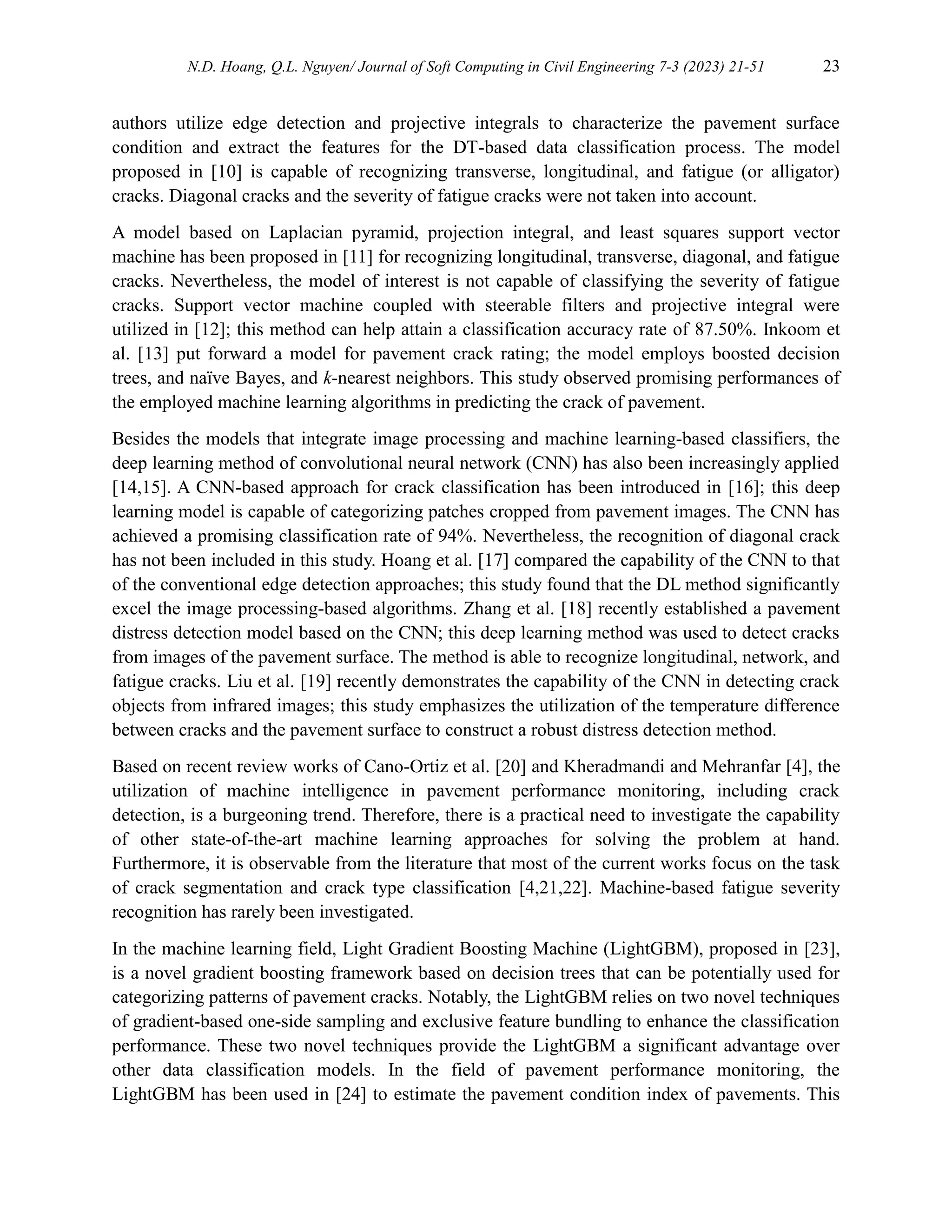 Computer Vision-Based Recognition of Pavement Crack Patterns Using Light Gradient Boosting ...