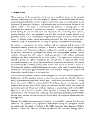 A Hybrid Ant Lion Optimizer (ALO) Algorithm for Construction Site ...