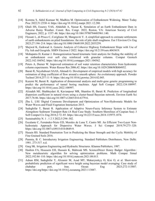 Estimation and Optimization of the Hydrostatic Height of Waterway Embankment Using Taguchi-Based ...