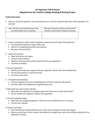 Teach Argumentation Effortlessly Handout | PDF | Educational Assessment ...