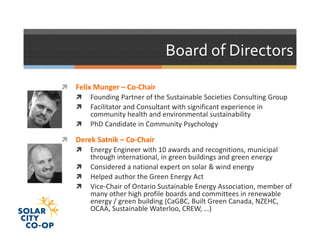 Solar City Co-operative Public Meeting Slides | PPT