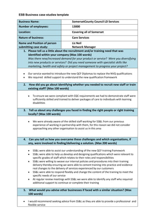 Scc learning disabilities case study | DOCX