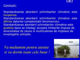 Schimbarile climatice – concepte si realitati | PPS