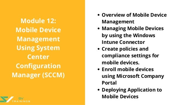 Sccm online training | PDF