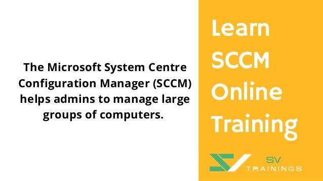 Sccm online training | PDF