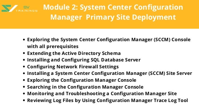 Sccm online training | PDF