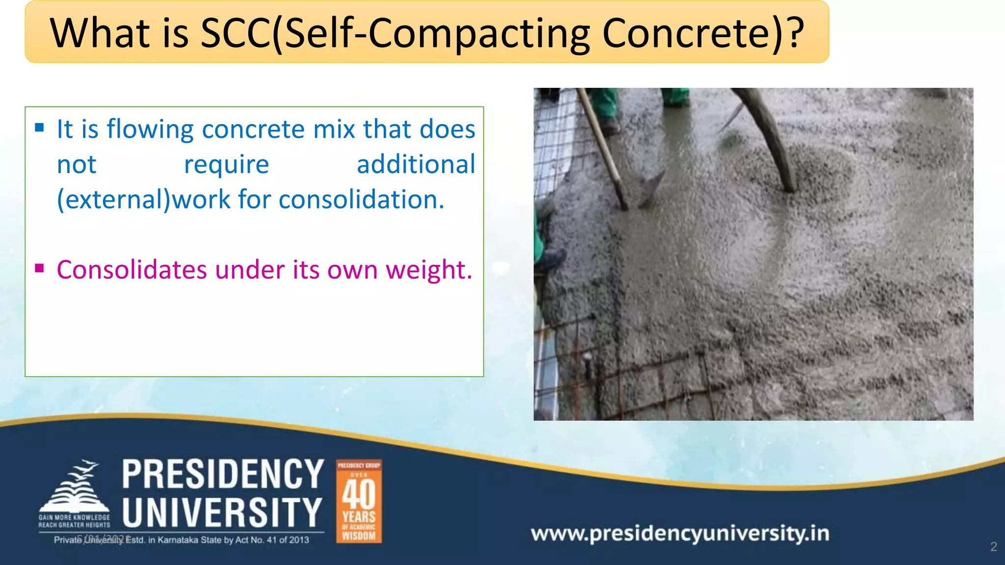 SELF-COMPACTING CONCRETE (SCC) | PPT