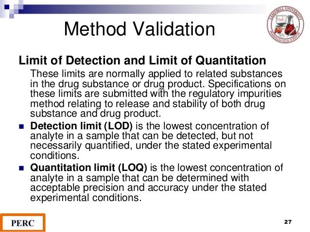 Analytical Method Validation