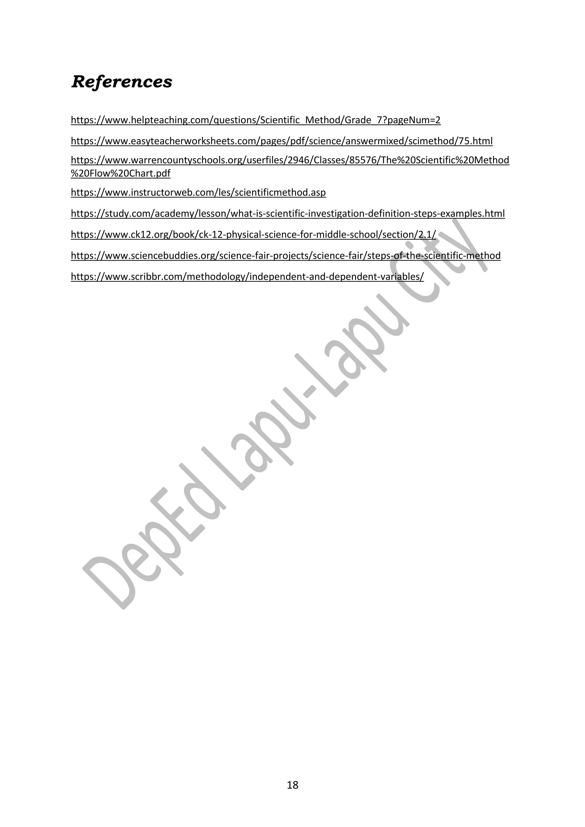 (SCC) RESEARCH7 Q1 W1.pdf its scientific methods for grade 7 learners | PDF