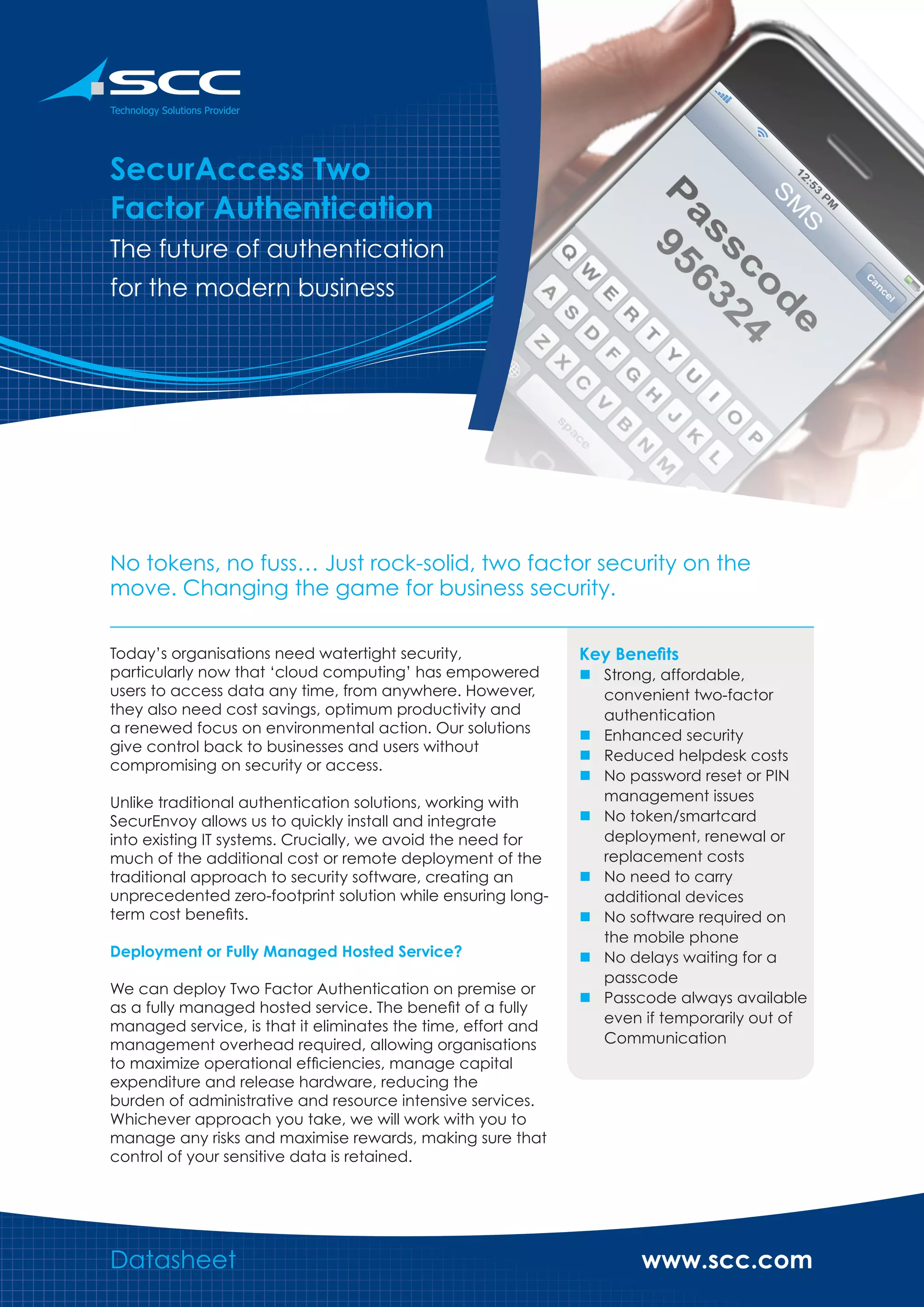 Scc soft token datasheet | PDF