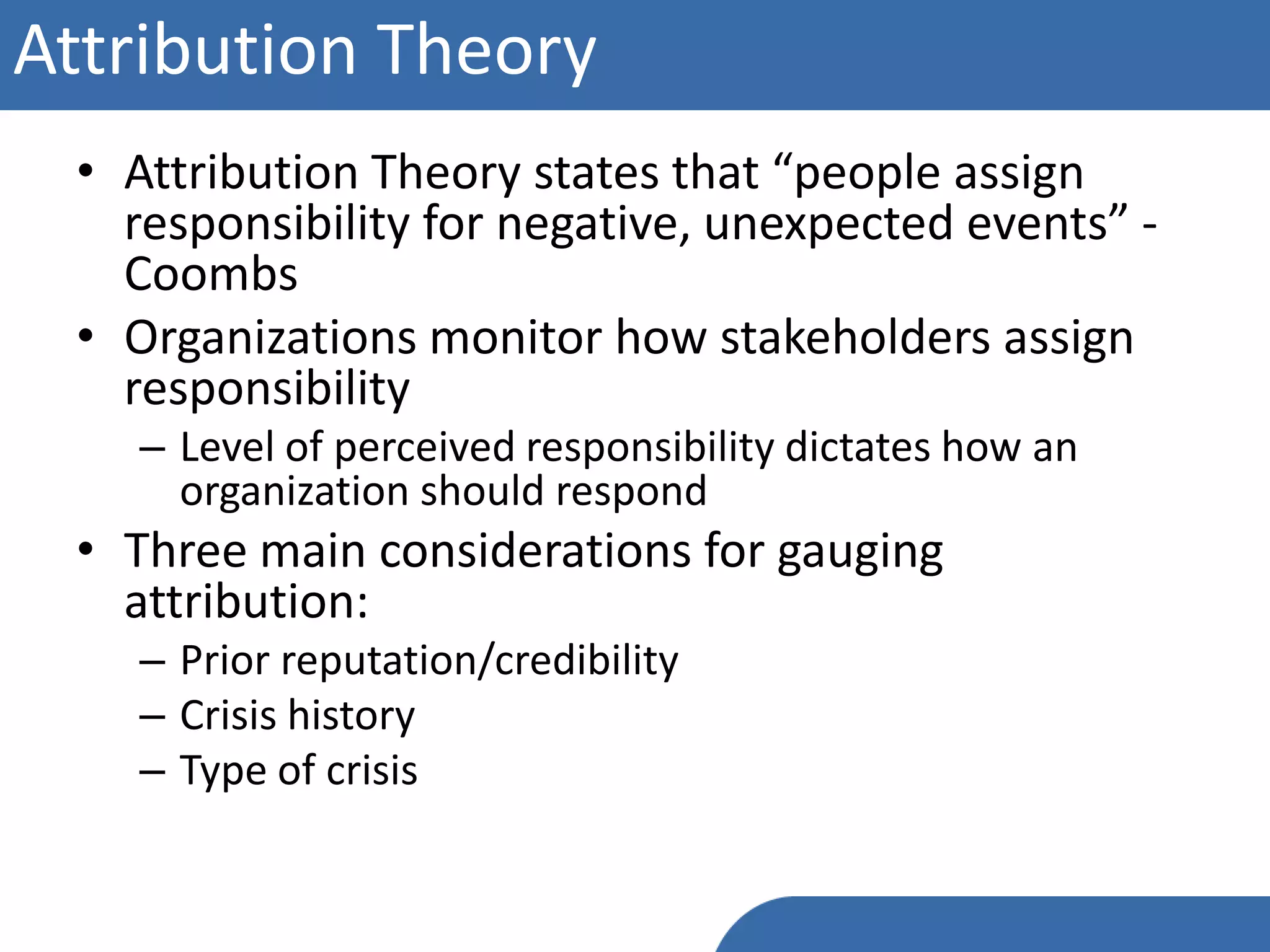 Strategic Crisis Communication Theory | PPTX
