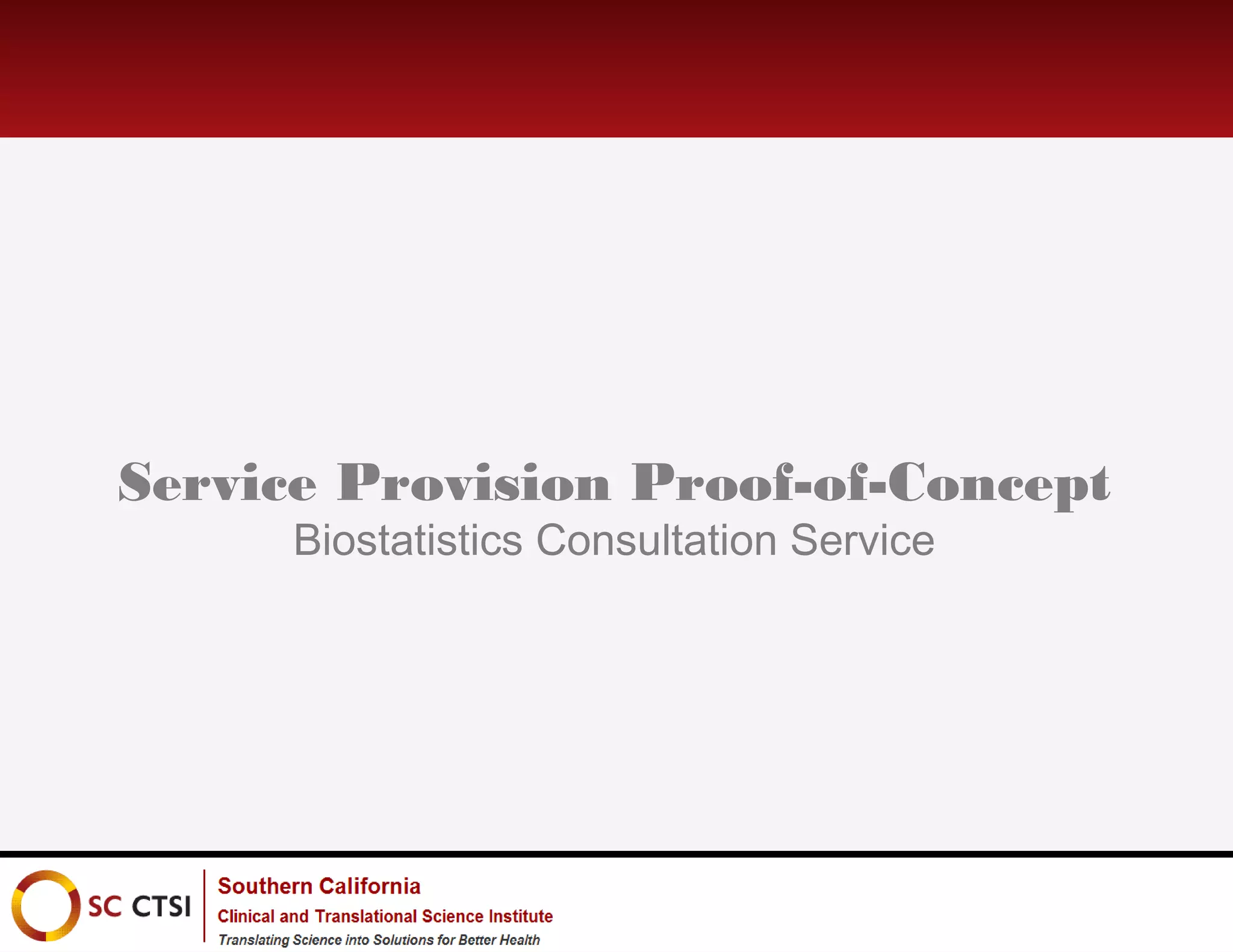 SC CTSI Perspective on Planning, Evaluation and Tracking (PET) in an ...