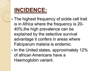 sickle cell syndrome | PPTX