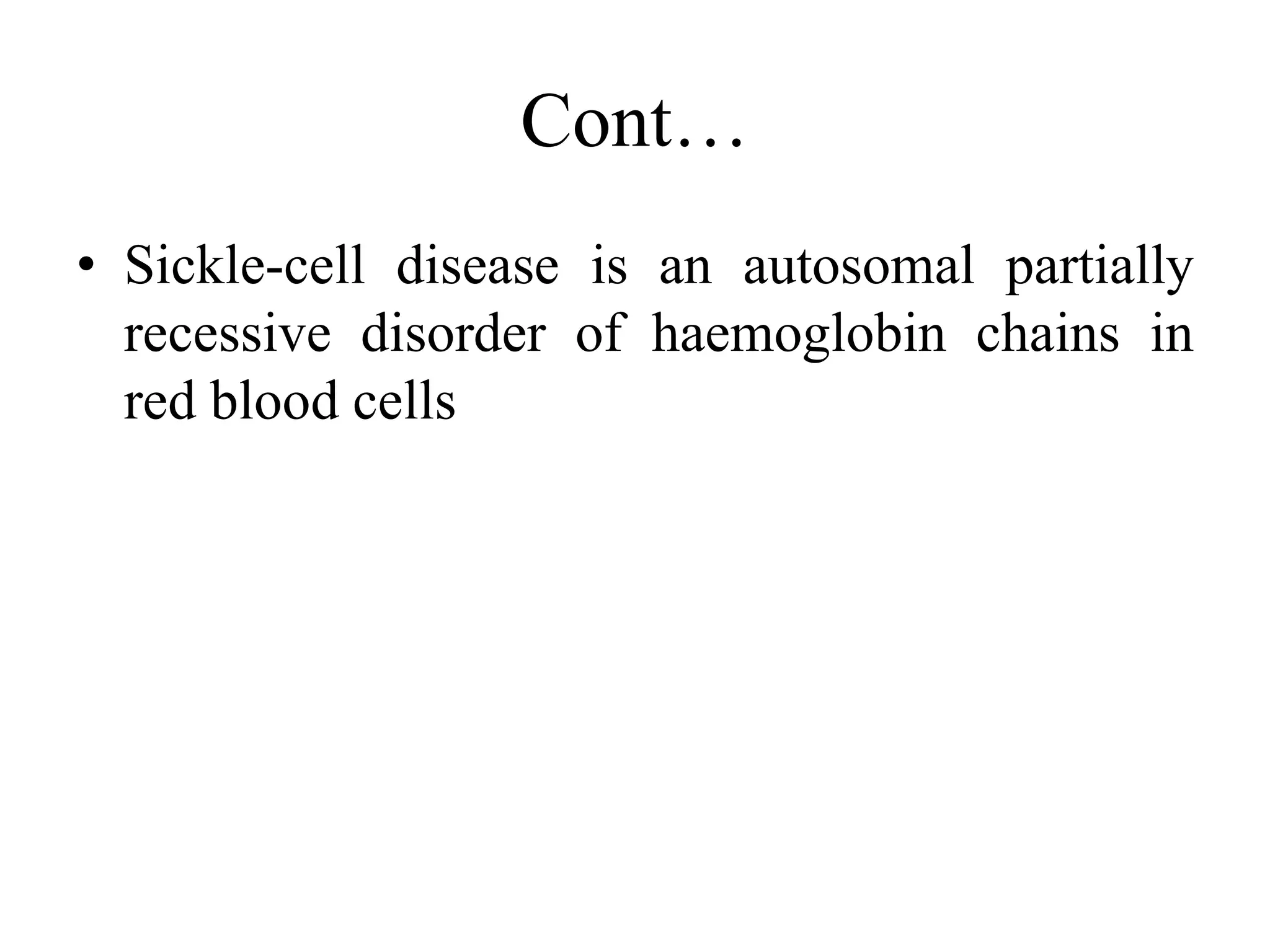 Sickle cell diseases and acute chest syndrome | PPTX