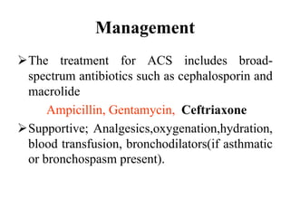 Sickle cell diseases and acute chest syndrome | PPTX
