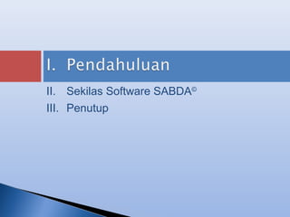 SABDA Software | PPT