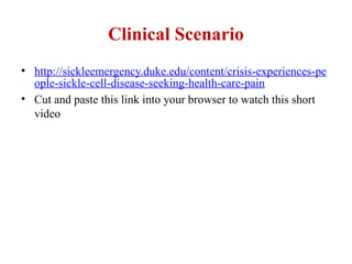 SCD-Pain in Sickle Cell disease in pediatric | PPT