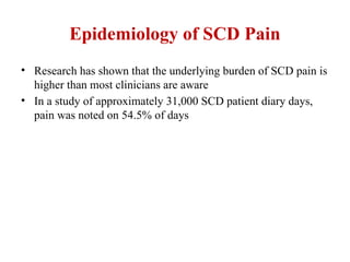 SCD-Pain in Sickle Cell disease in pediatric | PPT