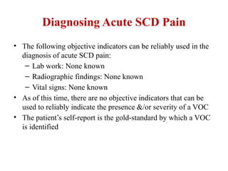 SCD-Pain in Sickle Cell disease in pediatric | PPTX