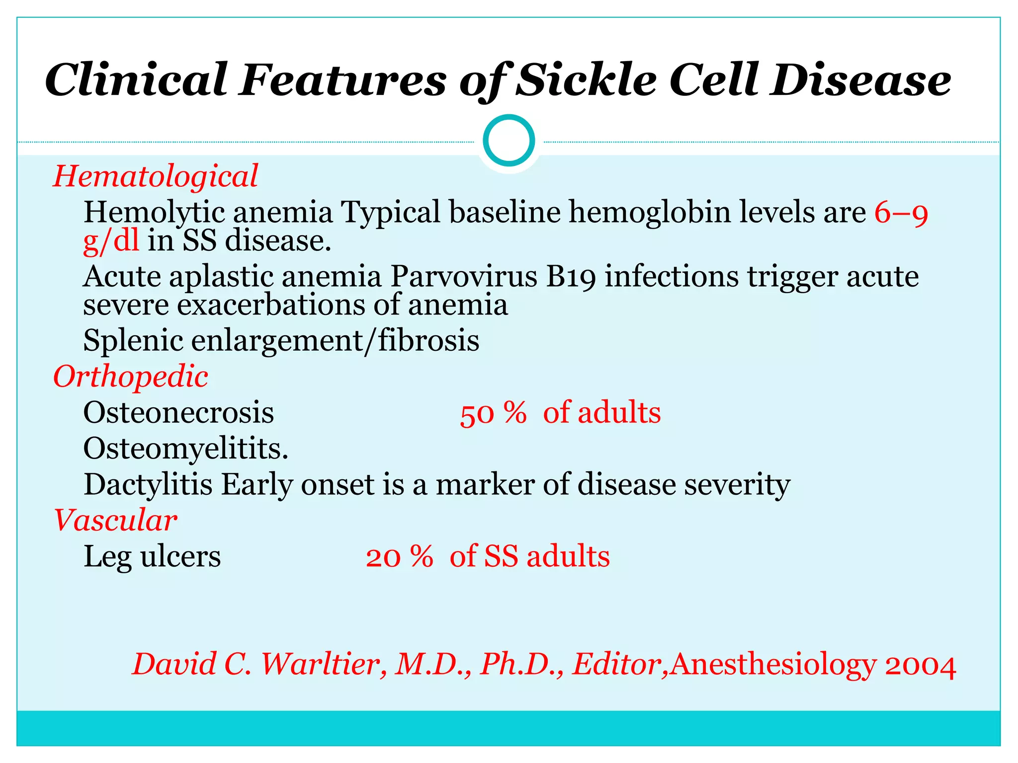 Sickle cell disease | PPT