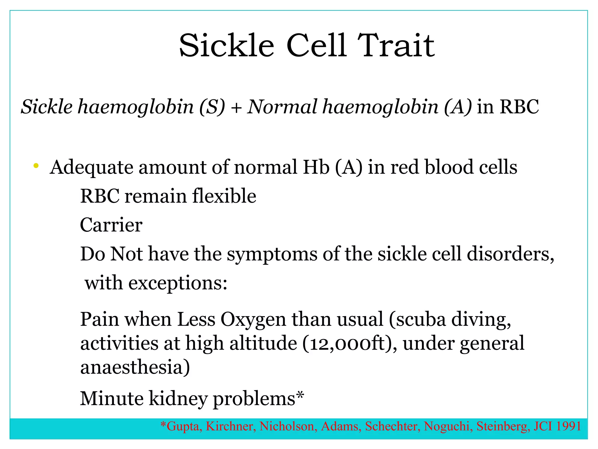 Sickle cell disease | PPT
