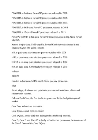 Multi-Core on Chip Architecture *doc - IK | PDF