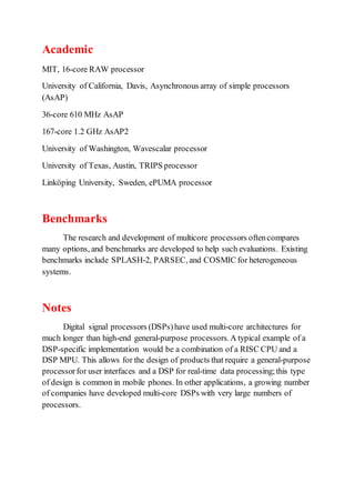 Multi-Core on Chip Architecture *doc - IK | PDF