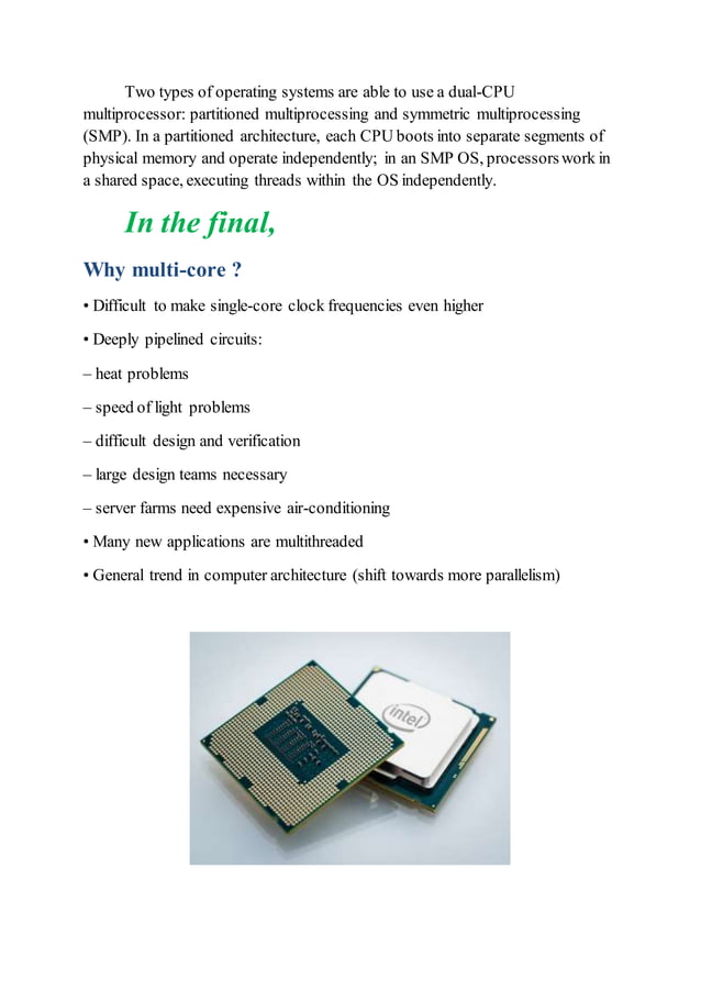 Multi-Core on Chip Architecture *doc - IK | DOCX