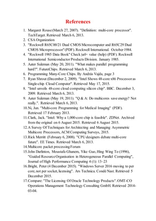 Multi-Core on Chip Architecture *doc - IK | PDF